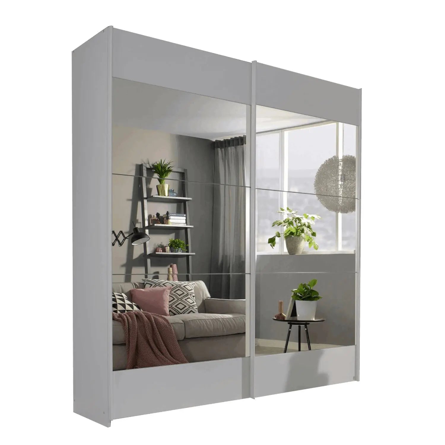 Get Mali Silk Grey & Mirror Sliding Door Wardrobe - Pendle Village ... Get Mali Silk Grey & Mirror Sliding Door Wardrobe - Pendle Village ...