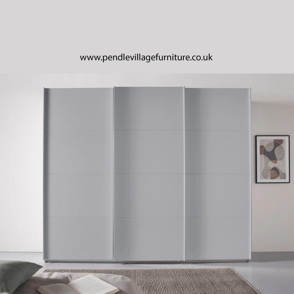 Get Forms Decor Silk Grey 3 Door Sliding Wardrobe - Pendle Village ... Get Forms Decor Silk Grey 3 Door Sliding Wardrobe - Pendle Village ...