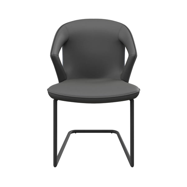 Grey Leather Dining Chair – Pendle Village Furniture